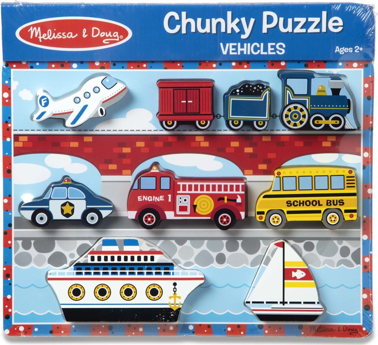 Vehicles Chunky Puzzle - 9 Pieces – Awesome Toys & Gifts