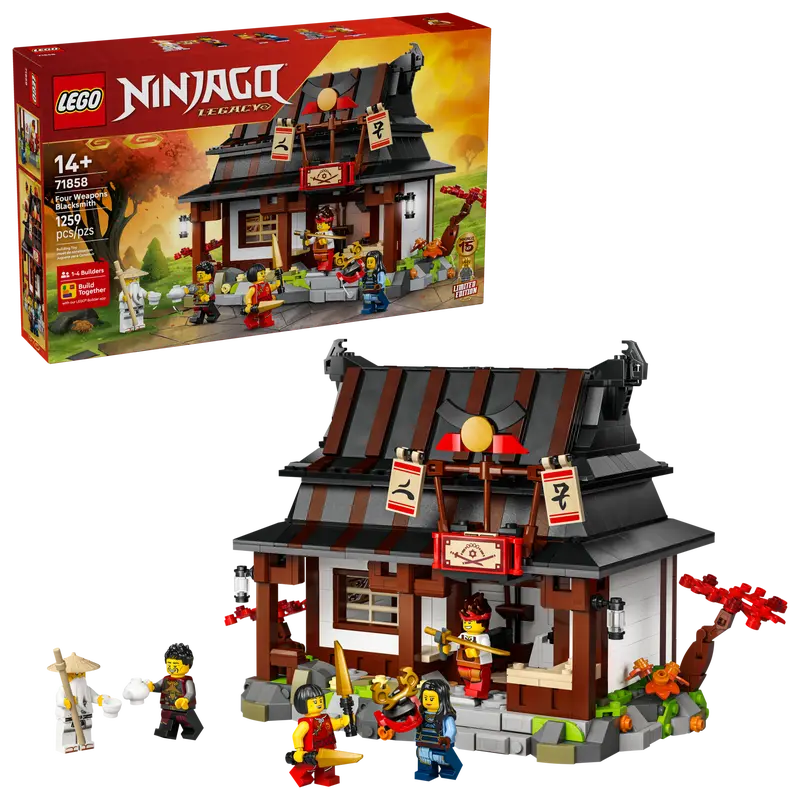LEGO Ninjago: Four Weapons Blacksmith 15th Anniversary – Awesome Toys ...