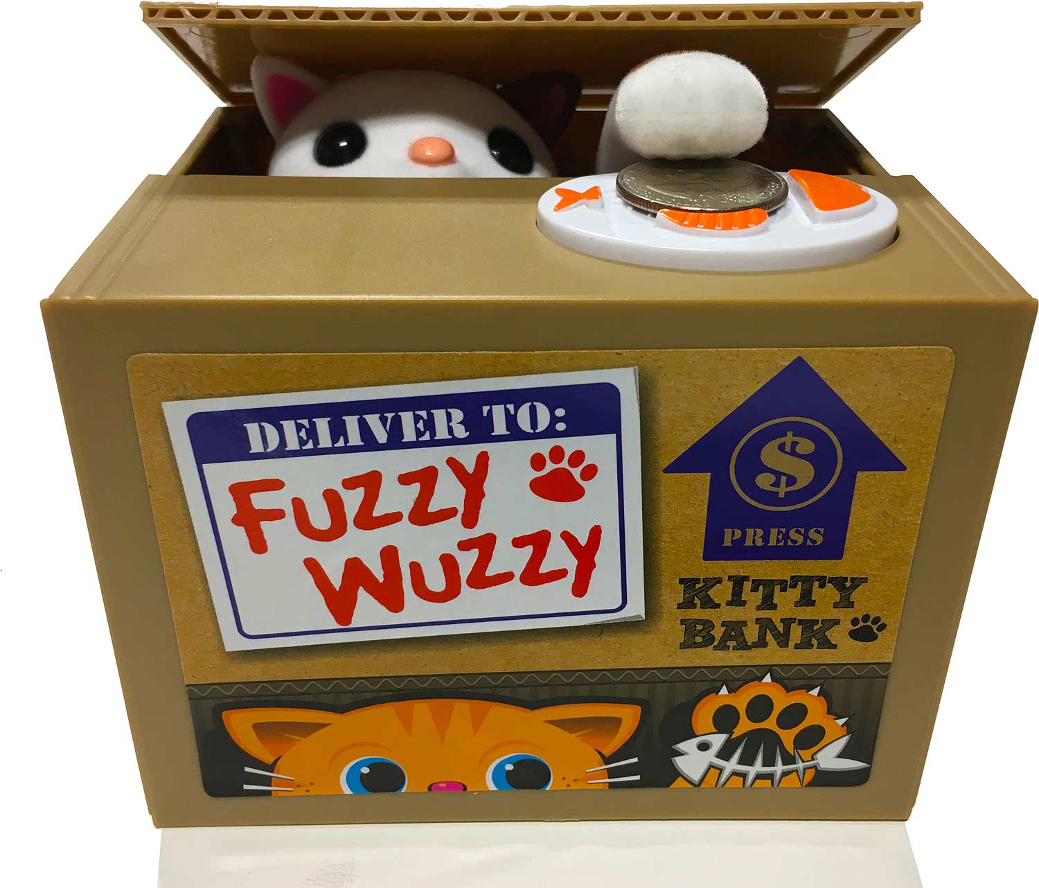 Fuzzy Wuzzy Kitty Bank – Awesome Toys & Gifts