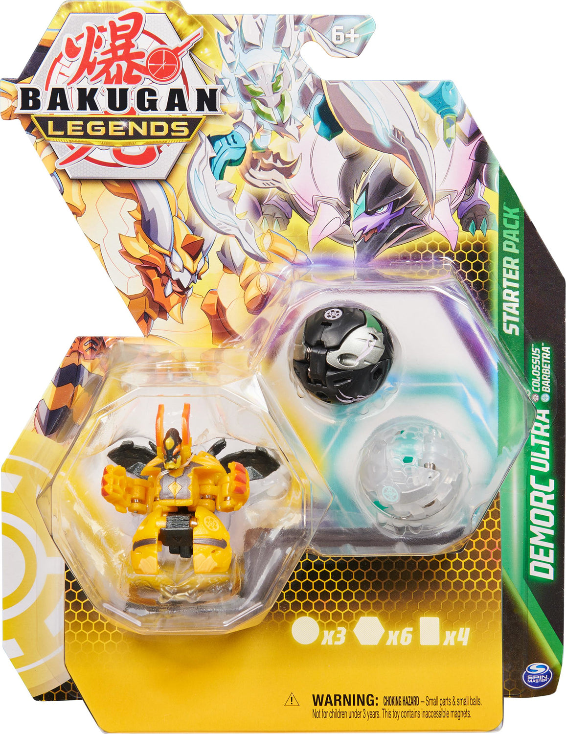 Bakugan Legends Starter 3-Pack, Sairus Ultra with Auxillataur and Cycl ...