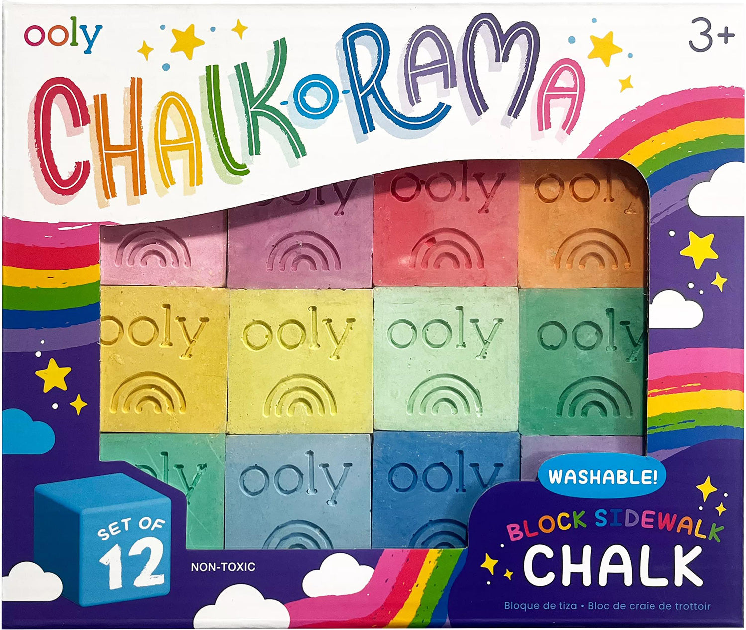 Chalk-o-Rama Block Sidewalk Chalk - 12 pk – Awesome Toys & Gifts