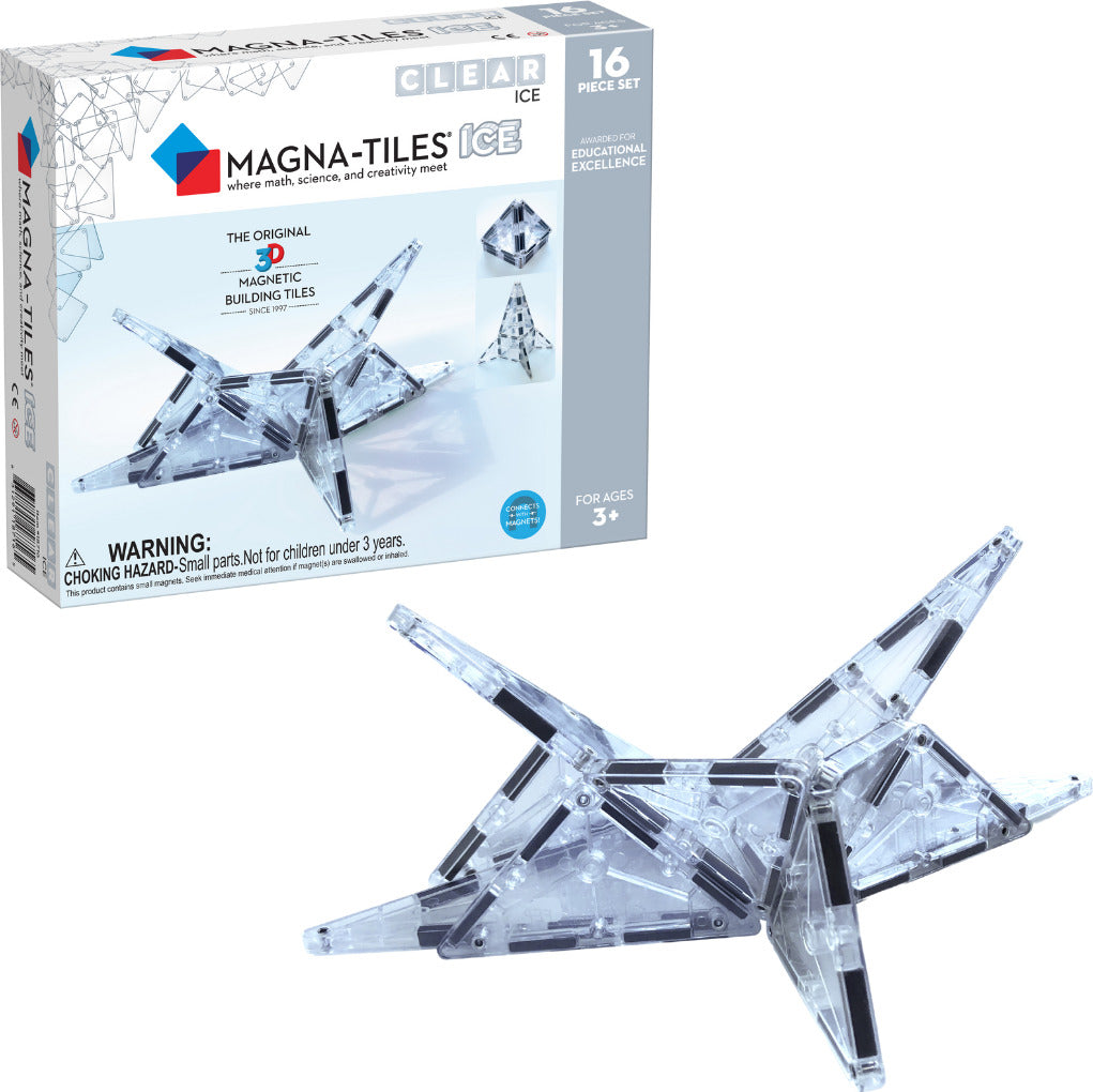 MAGNA-TILES® ICE 16-Piece Set, The ORIGINAL Magnetic Building Brand ...